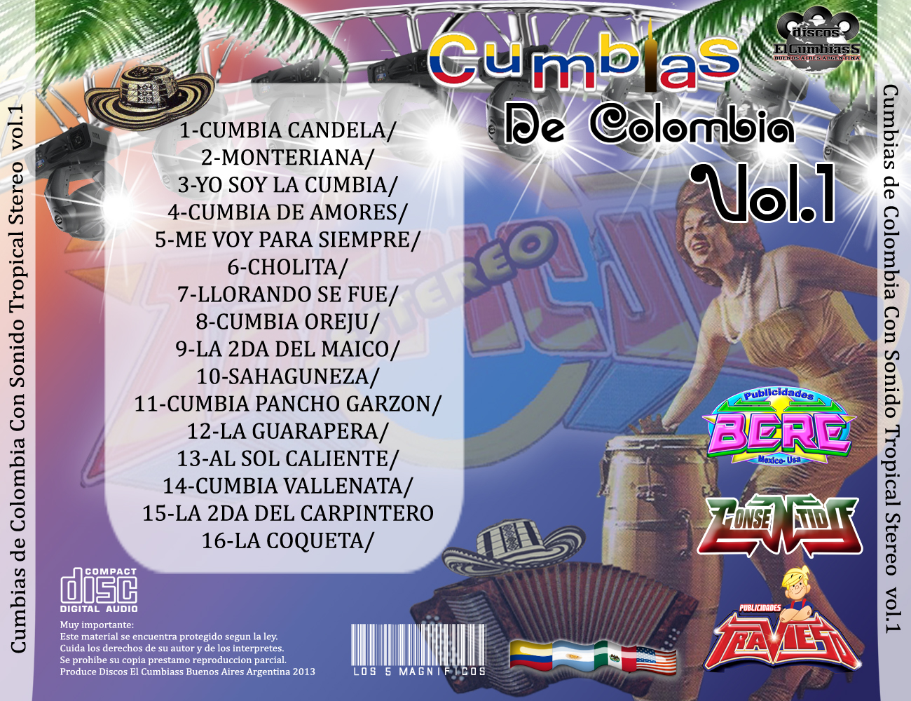 CUMBIAS DE COLOMBIA VOL.1 CON SONIDO TROPICAL - Música De Barrios MX CUMBIAS DE COLOMBIA VOL.1 CON SONIDO TROPICAL - Música De Barrios MX