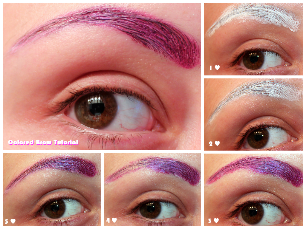 Luhivy's favorite things: Colored Gradient Brow Tutorial