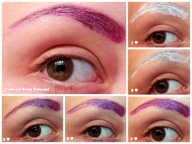 Luhivy's favorite things: Colored Gradient Brow Tutorial