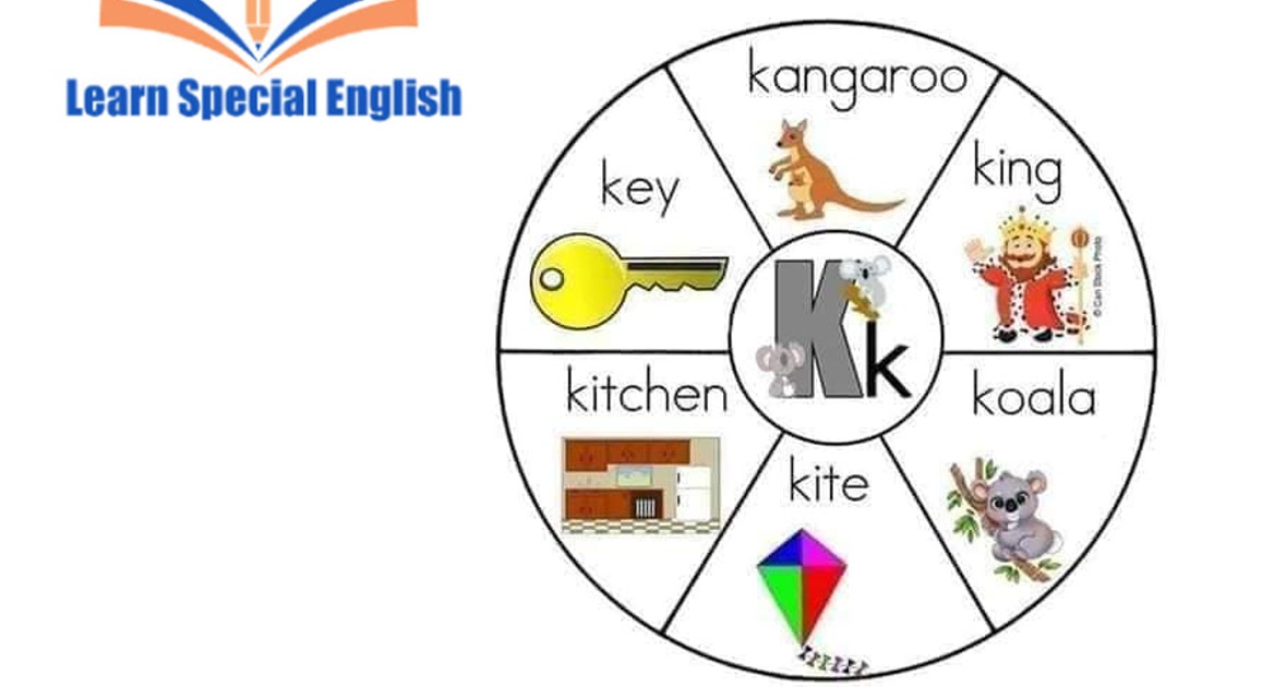 6 common English words that start with the letter K for kids