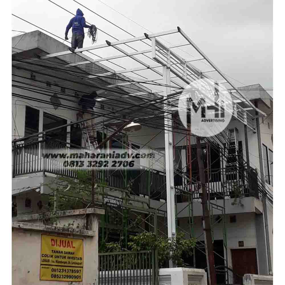 Pemasangan ACP (Aluminium Composite Panel) - Pagar - Kanopi