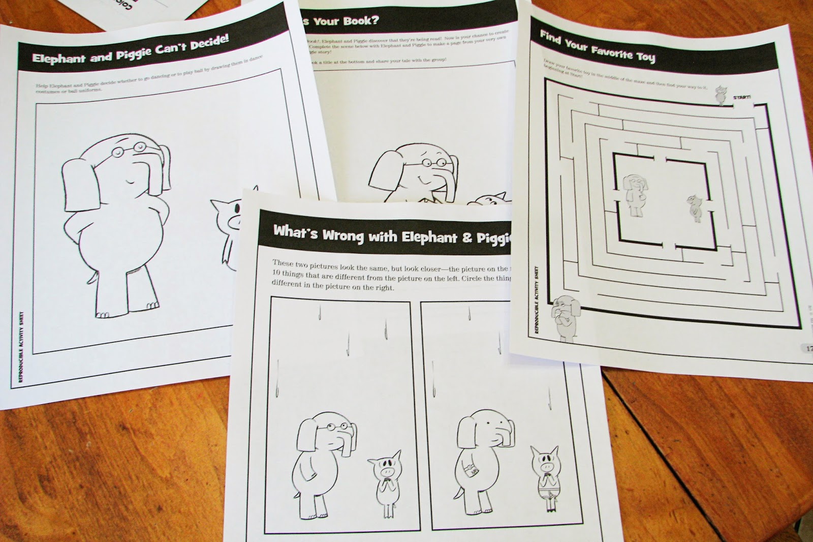 Mommy's Little Helper: Elephant and Piggie Preschool Theme