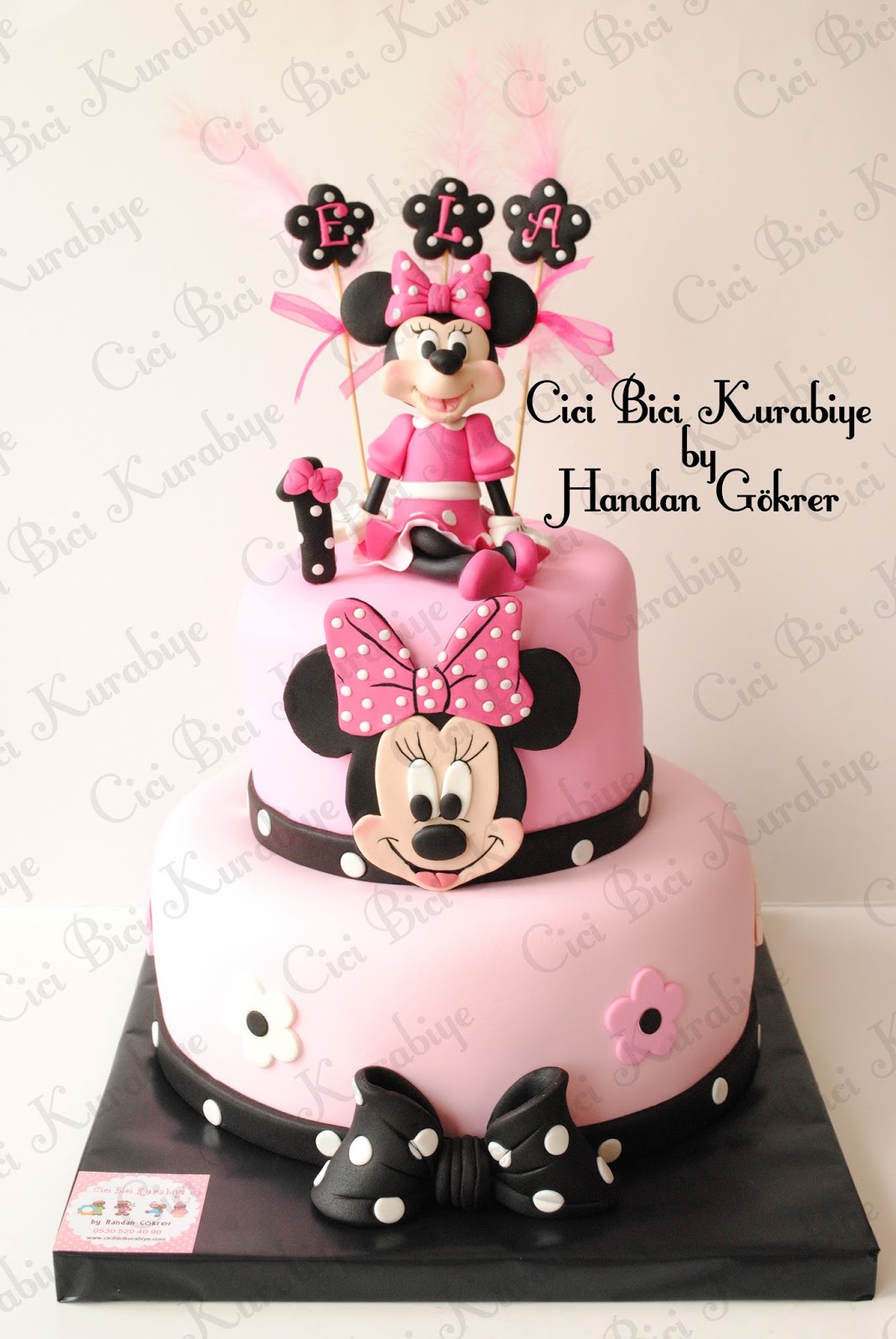 Cici Bici Kurabiye & Cupcake & Pasta İzmit: Minnie Mouse Pasta