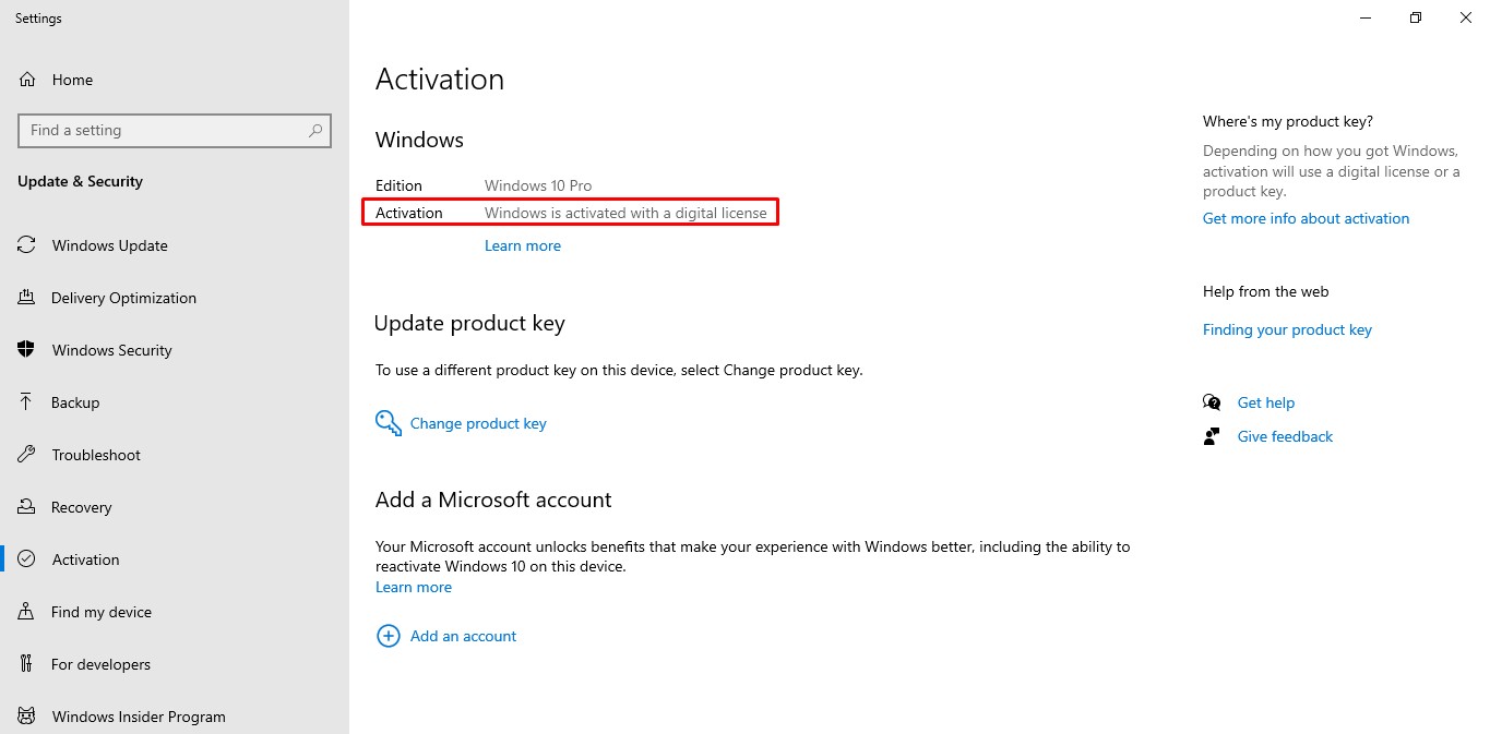 วิธี Recovery OEM Activation Windows Product Key จากโรงงาน - IT Bolt