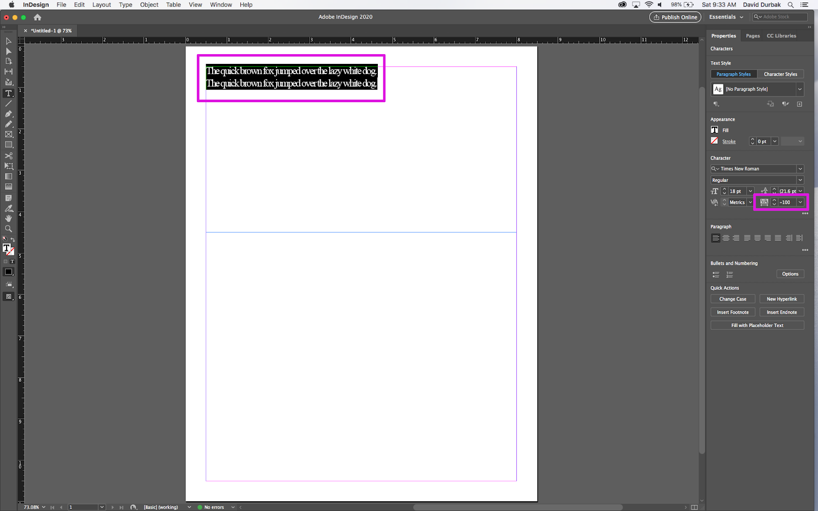 Design Fundamentals: Assignment 08 - Typography Part II