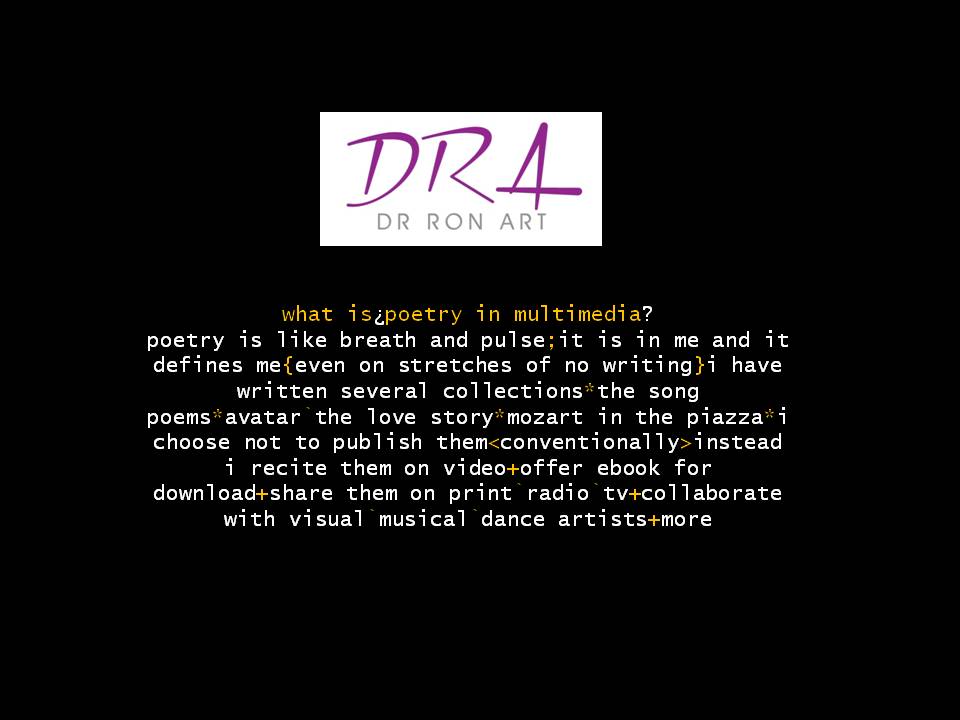Poetry in Multimedia: what is ¿poetry in multimedia?