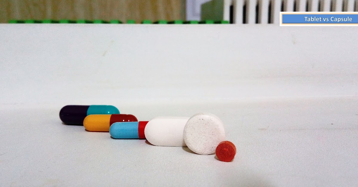 Chrominfo: Difference between tablets and capsules