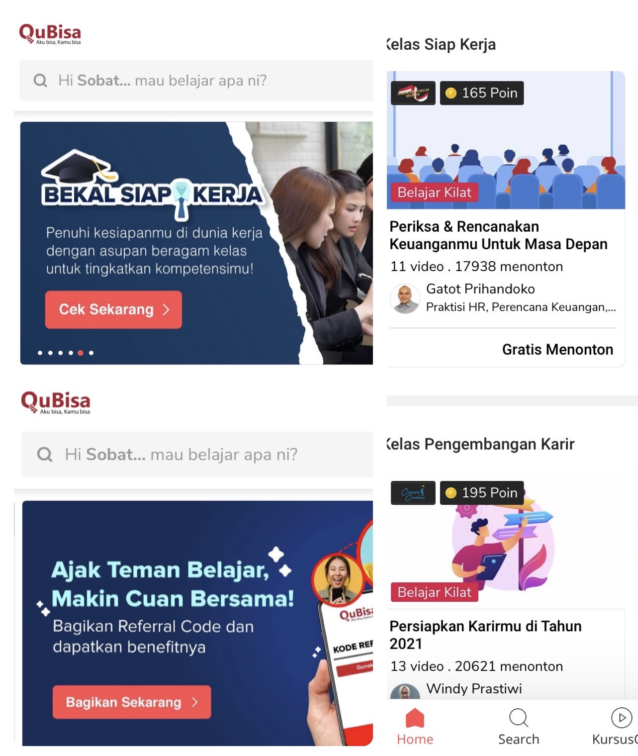 Pengalaman Menggunakan Aplikasi Siap Kerja QuBisa - Kisah, Ulasan, dan ...