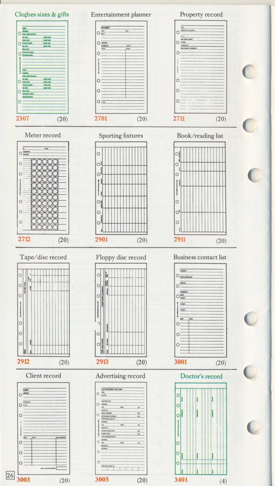 Philofaxy: D.F. Sanders & Co - Lefax 1986