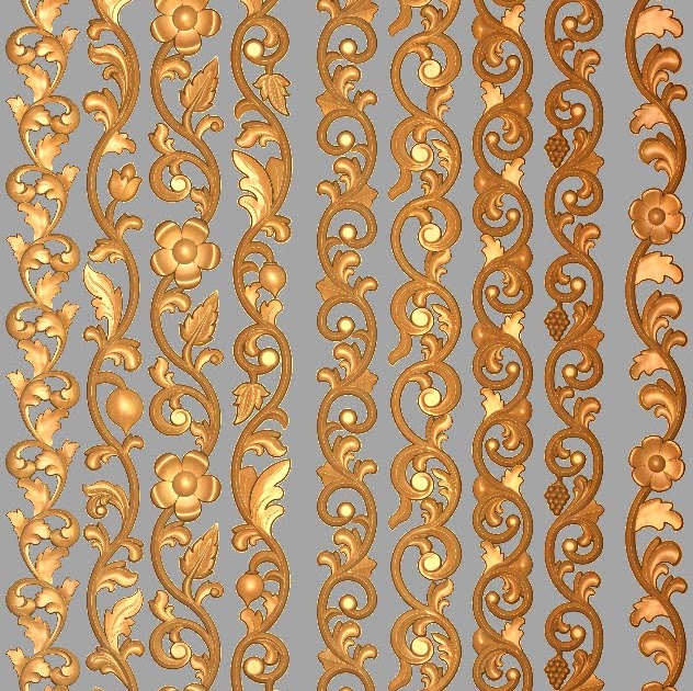 wood carving frame and border design