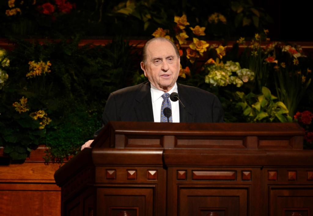 Elder Elliot Adair in Oklahoma: President Monson talks about temples at ...