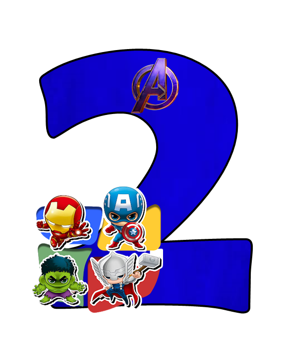 Kits imprimibles gratis : Abecedario y números Avengers