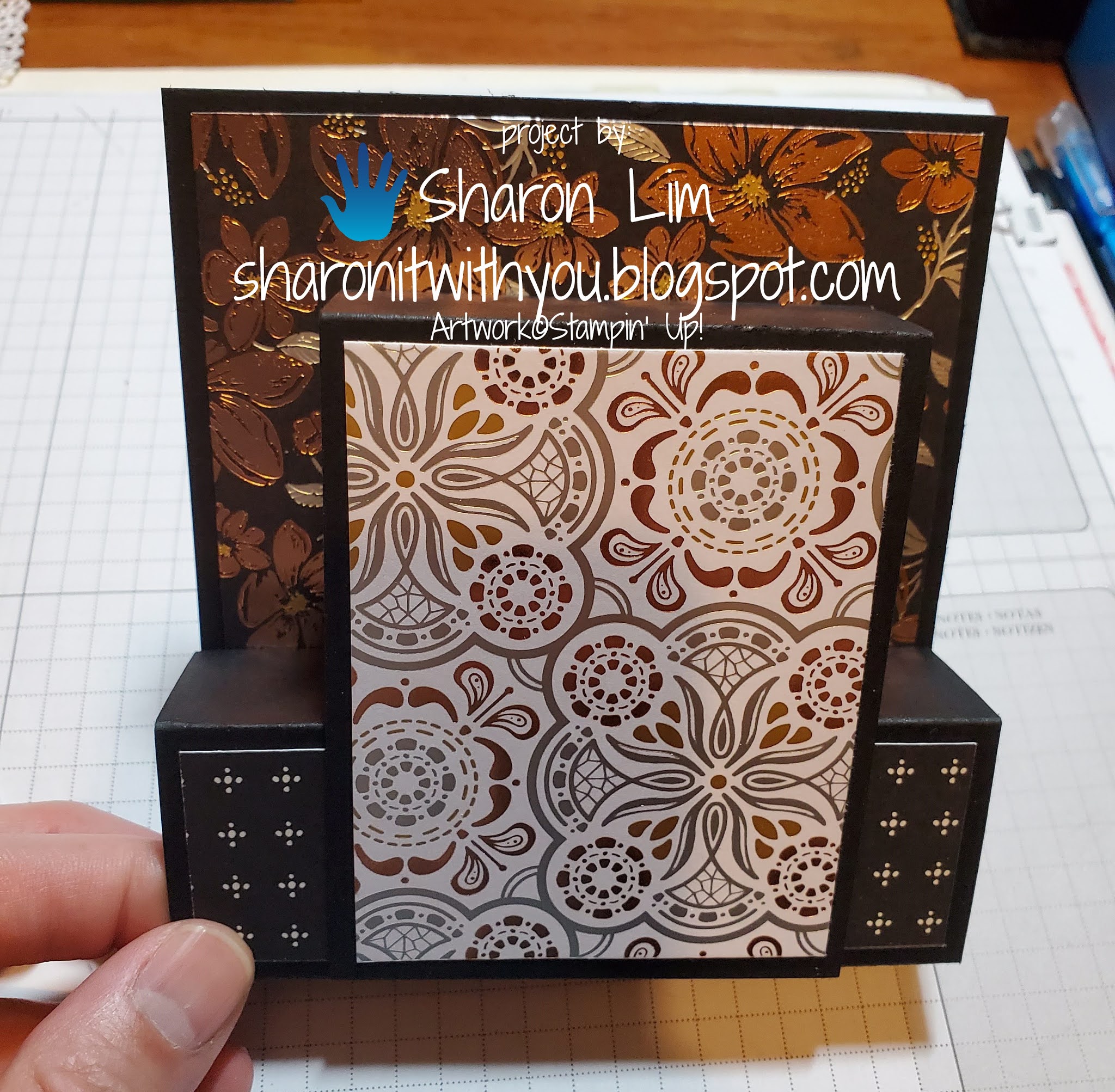 Sharon It With You: Fun Fold Stand Up card picture and video tutorials