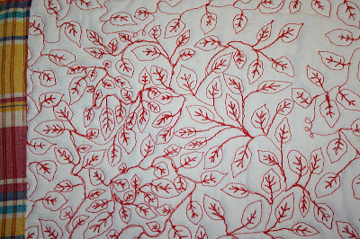 Tammy's Craft Emporium: Free motion quilting leaves