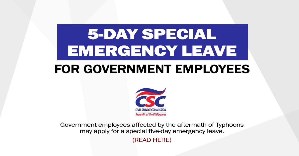 5-Day Emergency Leave for Gov't Employees - Teachers Click
