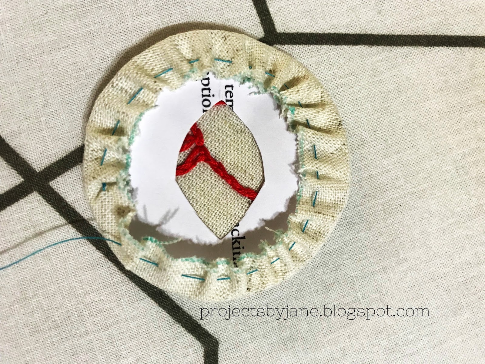 How to sew an embroidered fabric brooch | Projects by Jane