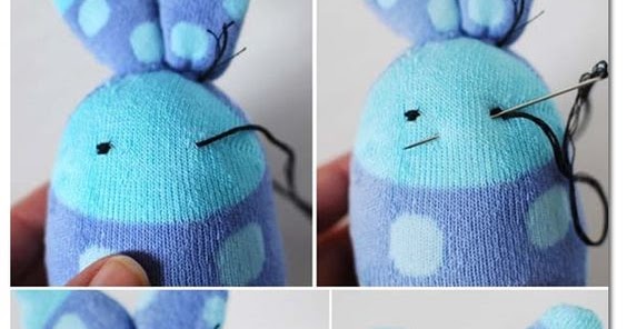 Step by step tutorial Instruction on How to Make Socks Bunny DIY | Fun Hug