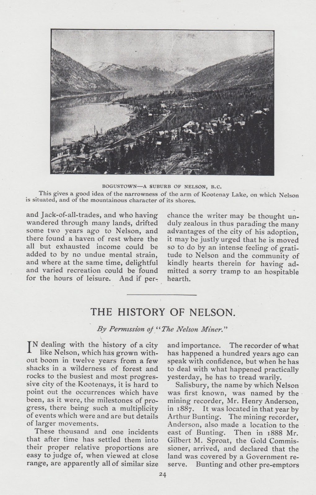 Yesterday’s Papers: The History of Nelson, 1899