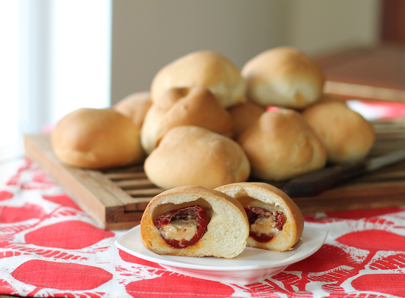 Food Lust People Love: Cheese Stuffed Peppadew Stuffed Buns #BreadBakers