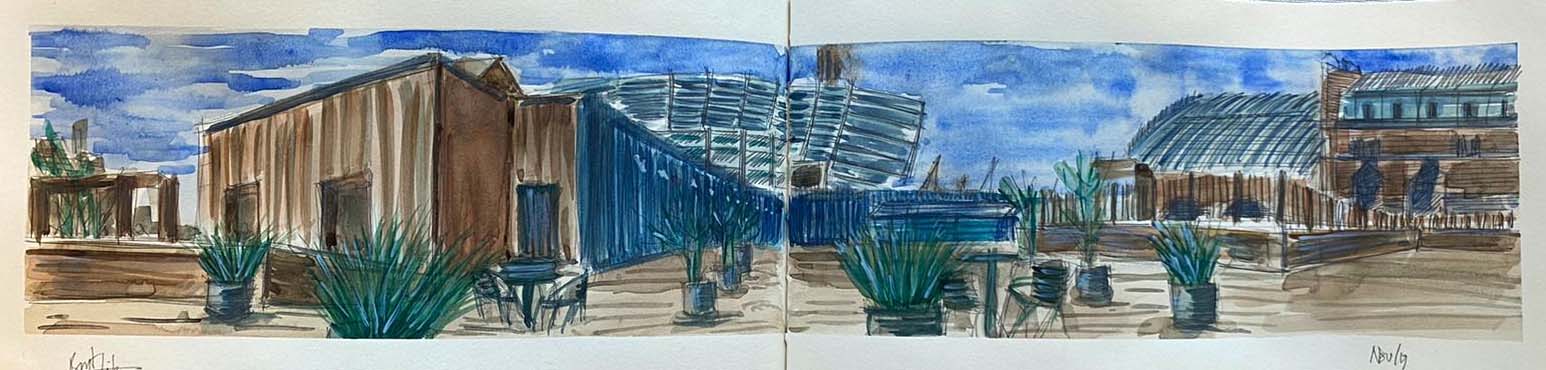 Urban Sketchers London: We drew the British Library - November 2019