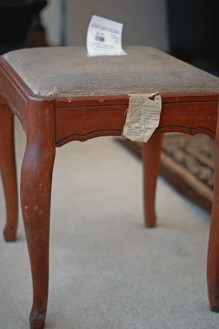 goodwill sewing stool makeover... | Midwestern Girl