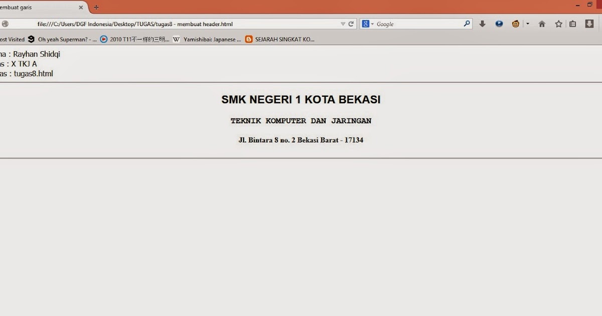 Membuat Kop Surat Dengan Html - Delinewstv