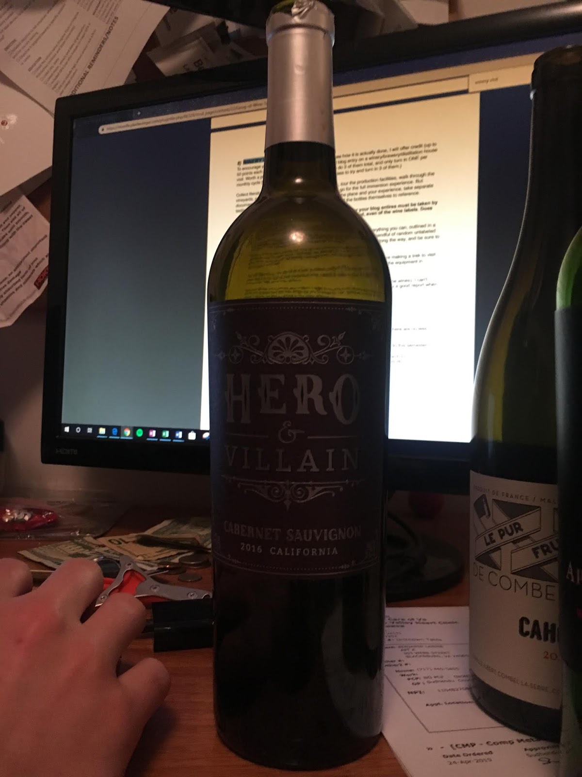 Ben's Wine Blog: Tasting - Hero and Villain