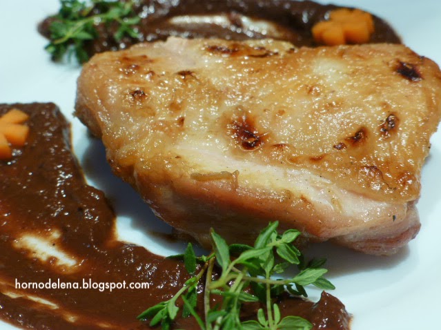 Recetas Caseras Fáciles MG: Muslos de pollo con salsa de chocolate