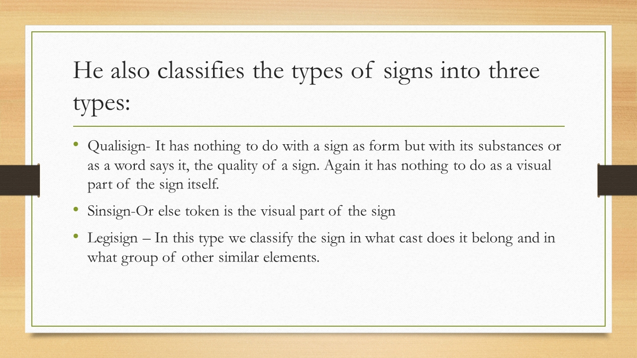 Theory of Signs