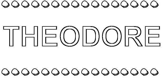 Blog de Biologia: Coloring Page First Name Theodore