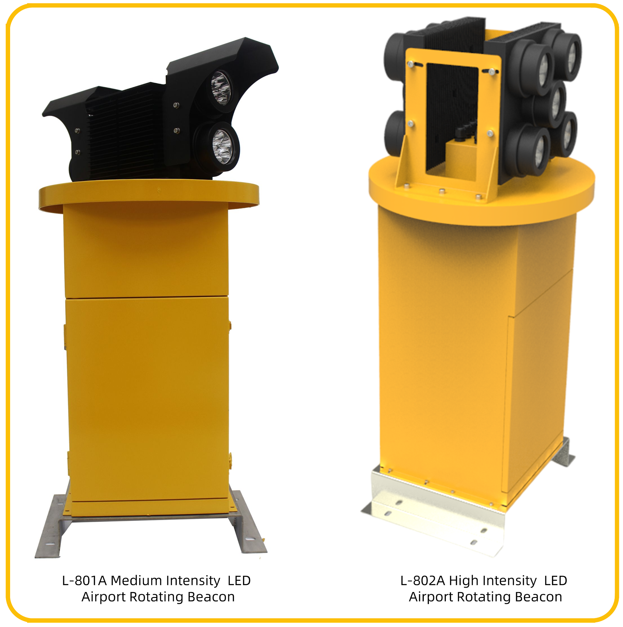 L-801A L-802A LED Airport Rotating Beacon, alternate green and white ...