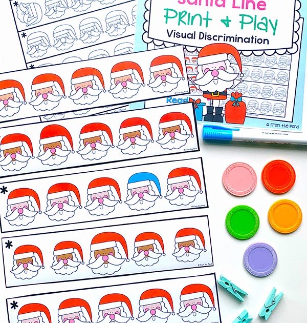 Christmas Pre Reading Activity Cards | From the Pond