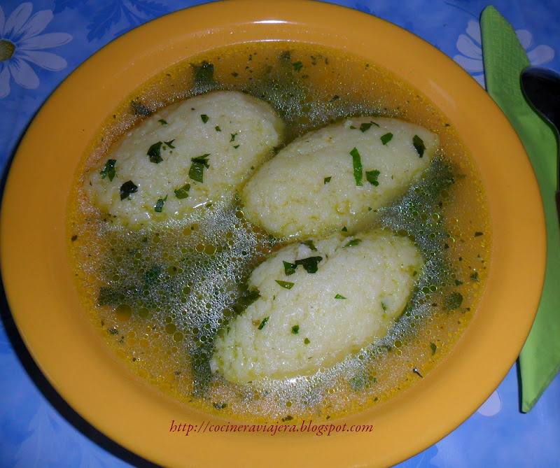 Supa cu galuste de gris | Cocinera viajera