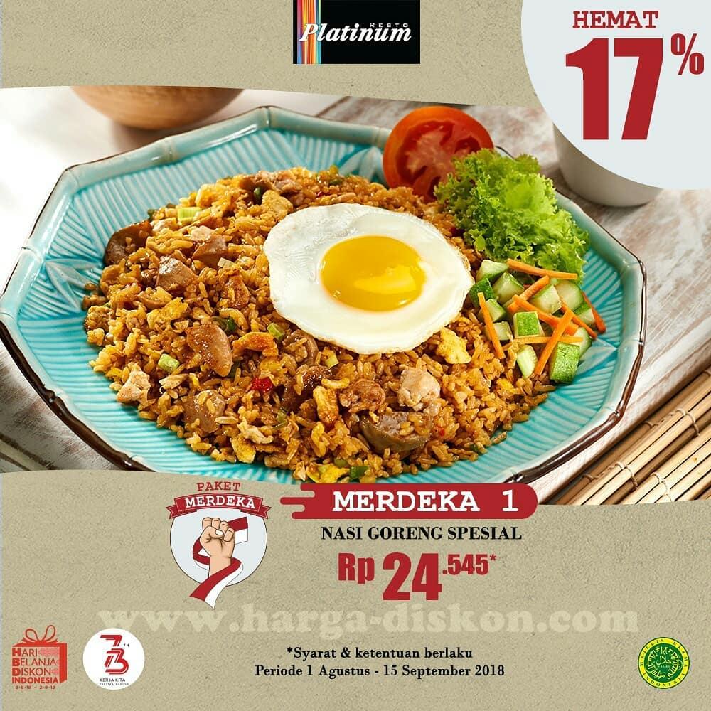 Promo PLATINUM RESTO Terbaru Spesial Kemerdekaan