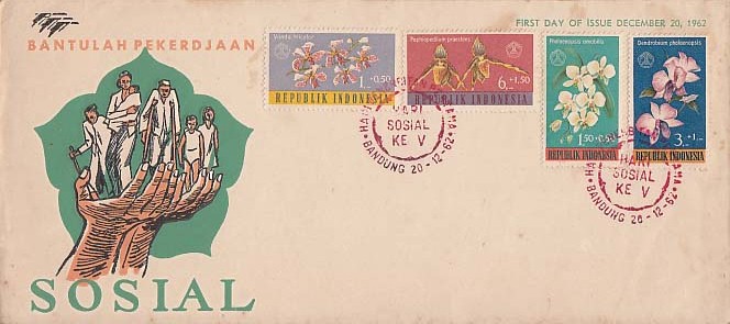 Sampul Perangko Hari Pertama 20 Desember 1962 | Perangko Indonesia