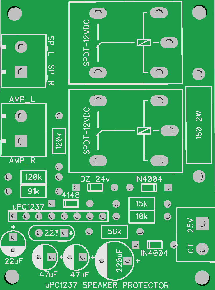 Dukun Elektro: Skema Rangkaian Speaker Protector / Protektor Sederhana ...