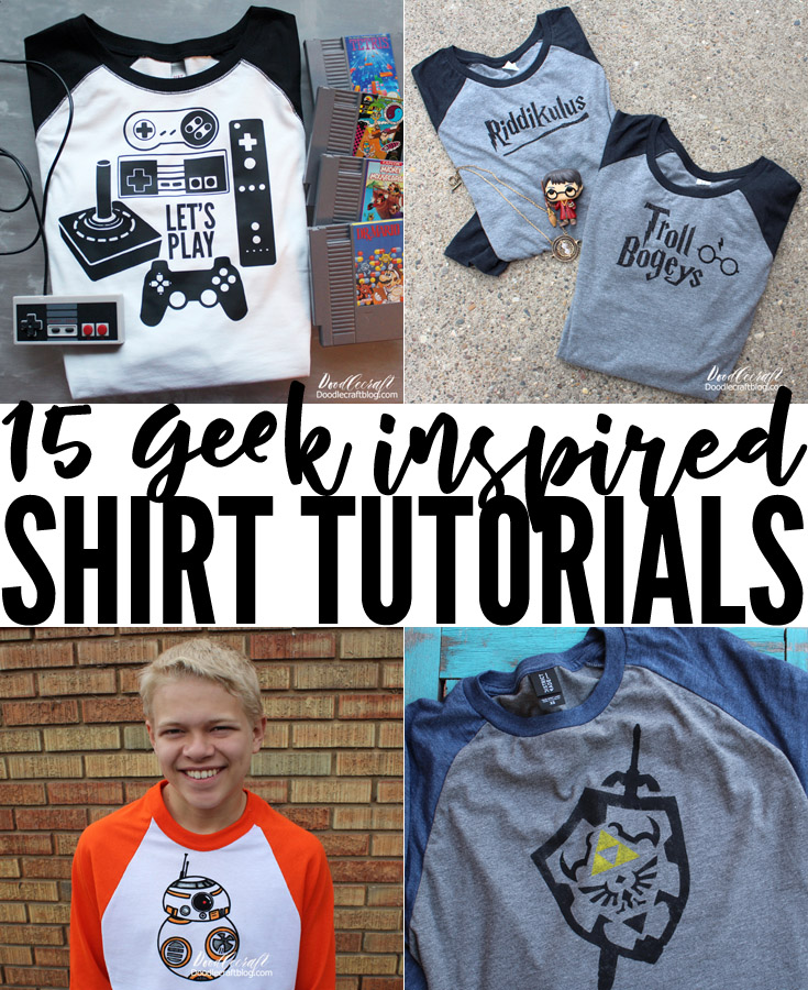 15 Best Geekery/Fandom Inspired Shirts DIY!