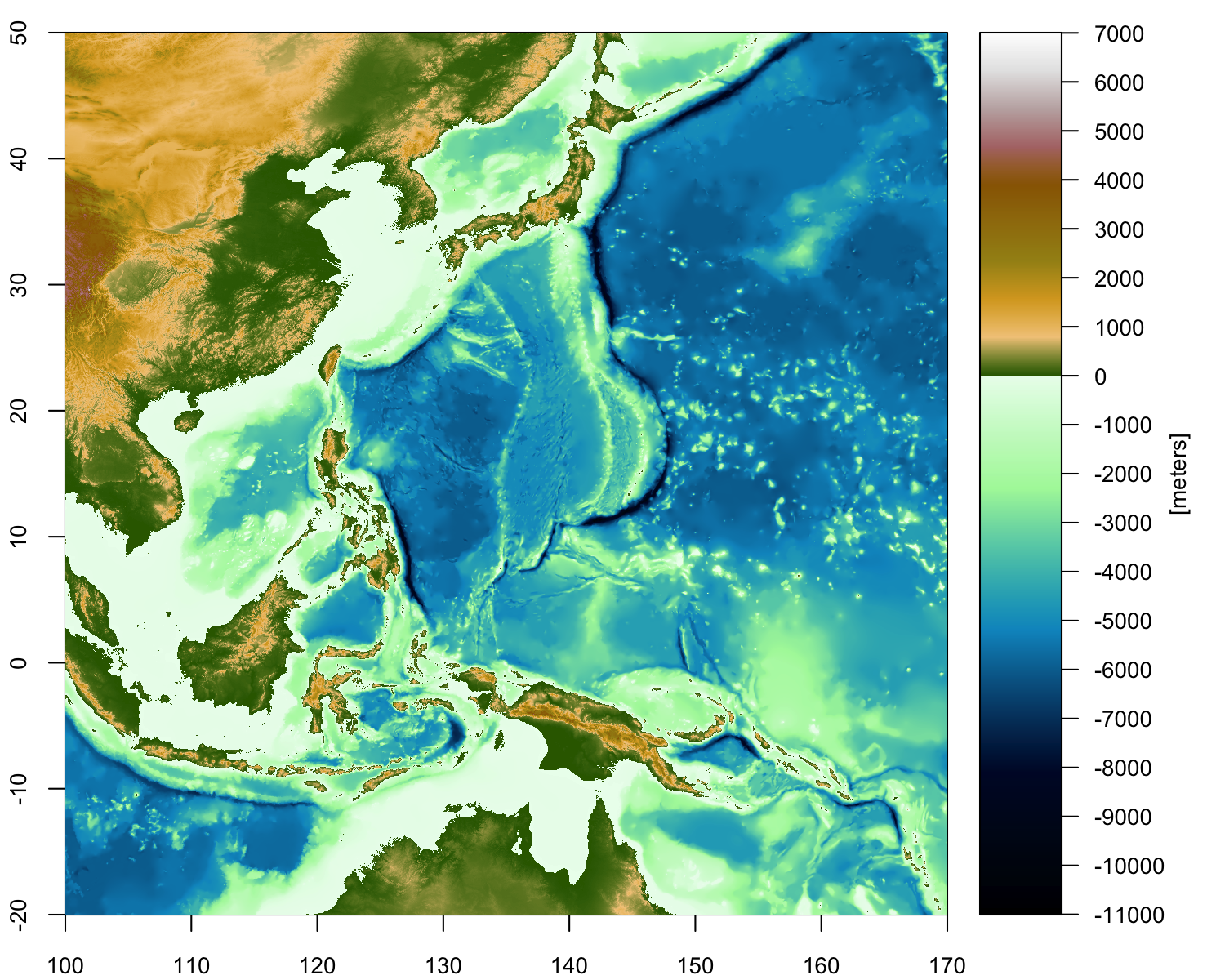 Me Nugget Importing Bathymetry And Coastline Data In R