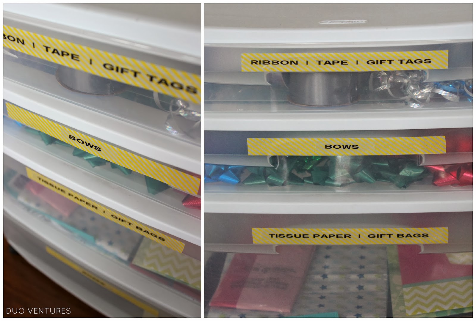 Duo Ventures: Organizing: Gift Wrap & Supplies
