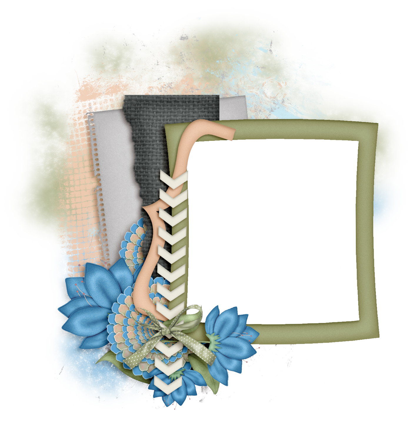 OklahomaDawn: Love Knows No Borders - frame & cluster - scrapbook freebie