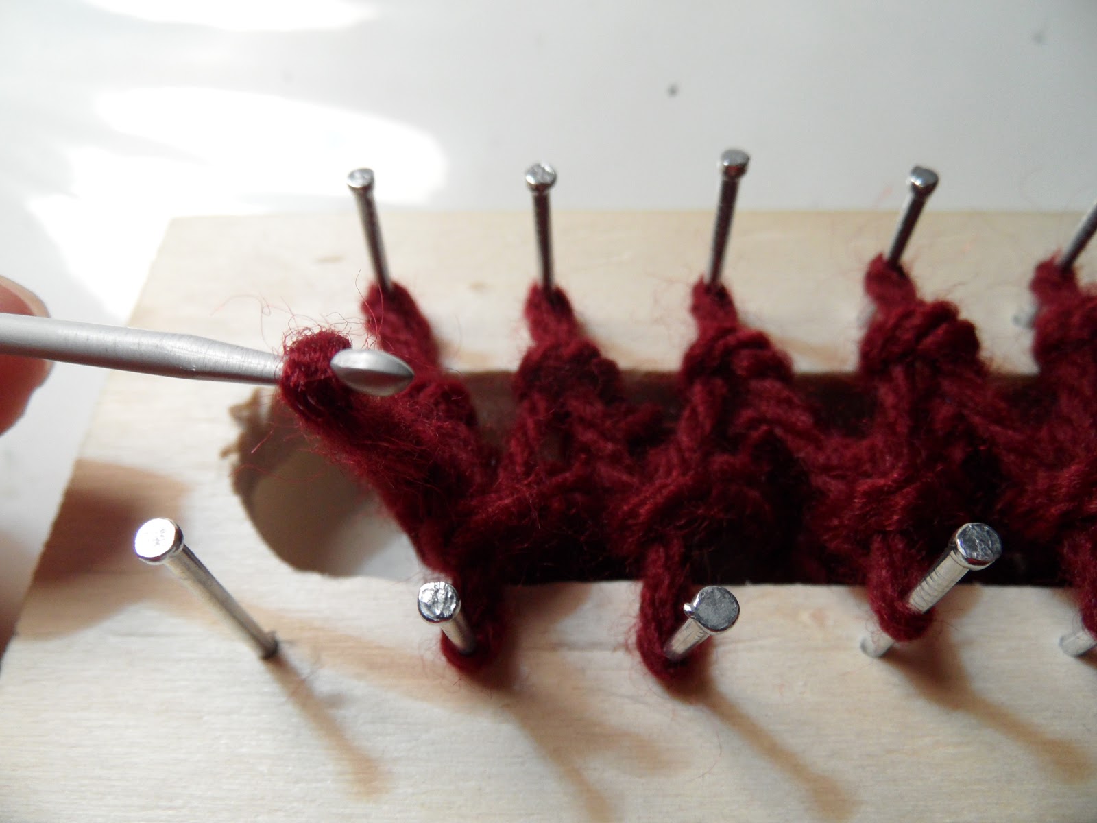 My Virtuous Hands: DIY: Telar rectangular: cómo cerrar tejidos