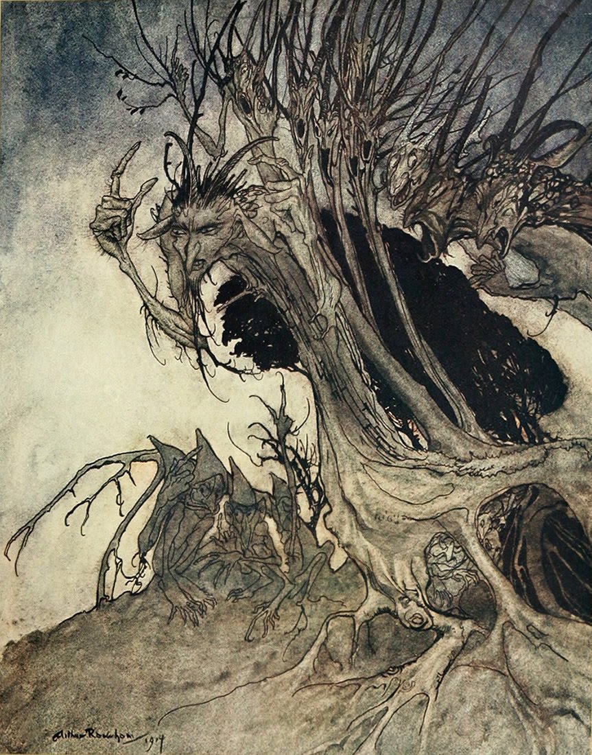 Vengo del Averno!: Arthur Rackham
