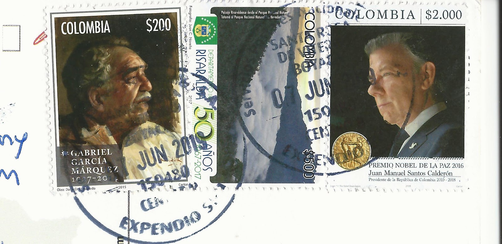 A Journey of Postcards: Flags of the World | Colombia