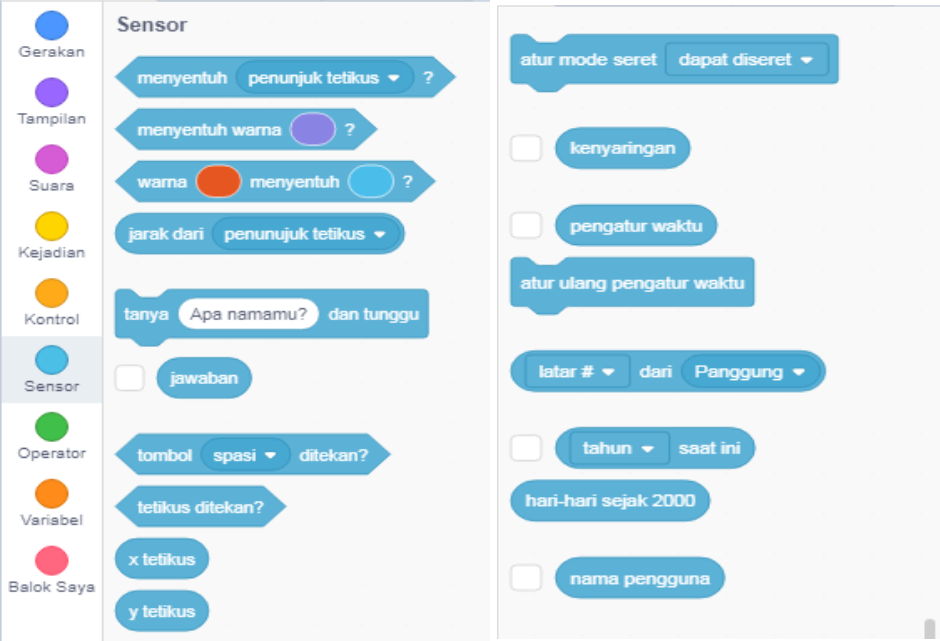Blok Kode Pada Scratch ~ Belajar Tik