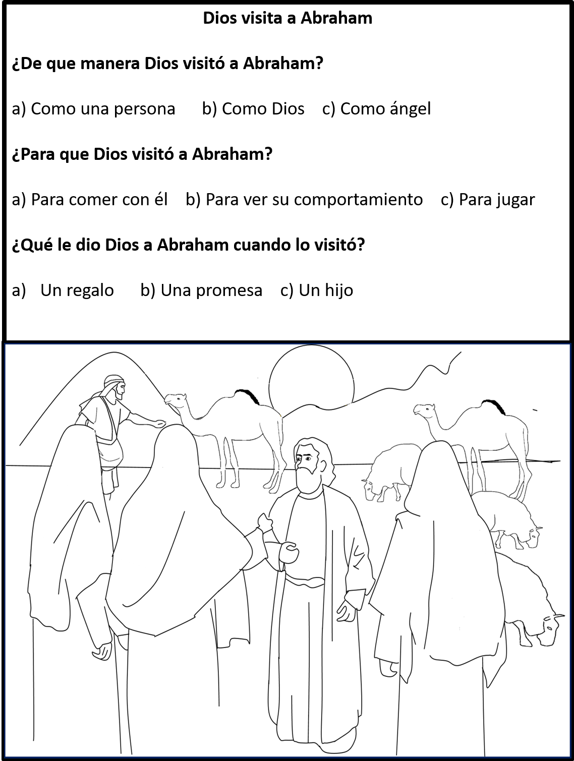 Dios visita a Abraham - Clase bíblica para niños - - Mar de Vida Abundante