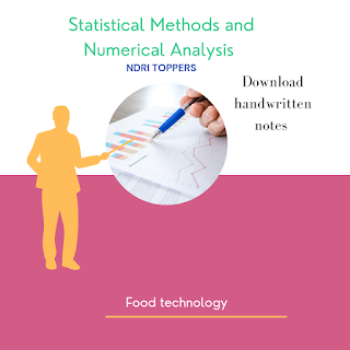 Statistical methods and numerical analysis