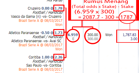 Rumus Hitungan Mix Parley Sbobet ~ Macau Sport