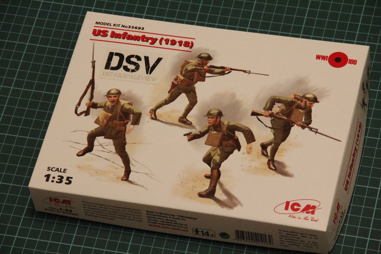 ICM 1/35 US Infantry 1918 (35693) - DetailScaleView