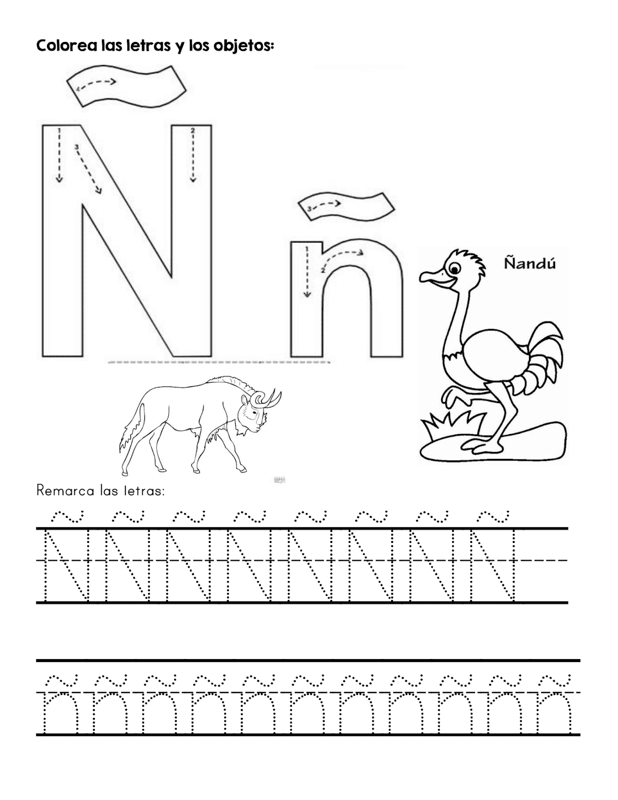 Abecedario para colorear | Materiales Educativos para Maestras