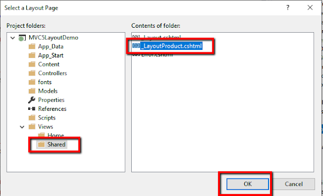 Layout View In ASP.NET MVC 5 ~ Programming With Shri